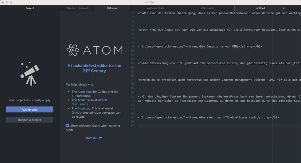 HTML: Internet Basics und erste Schritte der Website-Erstellung
